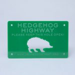 Link your garden with a PTES hedgehog highway sign