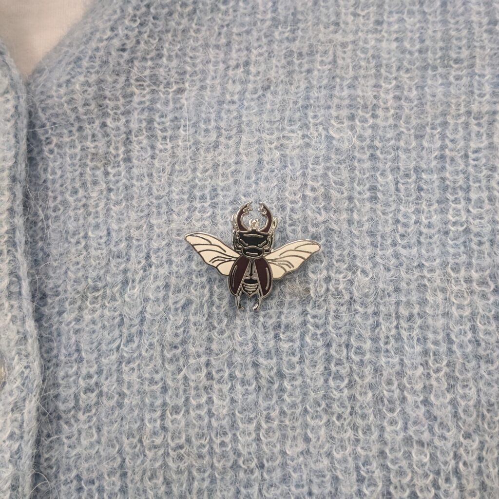 PTES Stag Beetle Pin Badge - The People's Trust For Endangered Species Shop