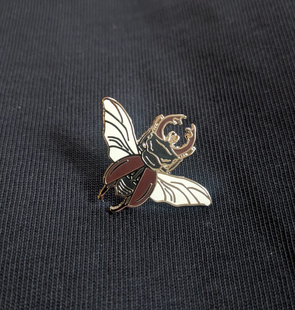 PTES Stag Beetle Pin Badge - People's Trust For Endangered Species Shop